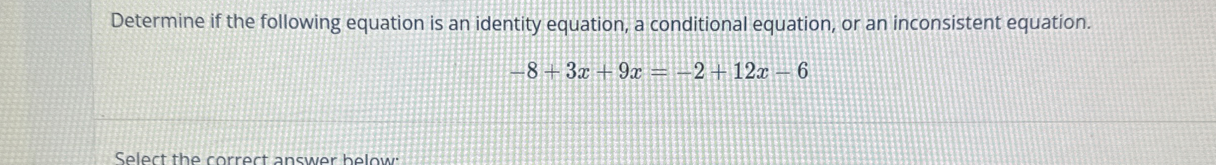 Solved Determine if the following equation is an identity | Chegg.com
