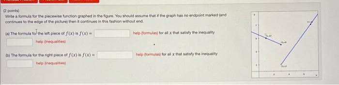 Solved 2 points) Write a formula for the piecewise function | Chegg.com