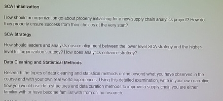 Solved SCA InitializationHow should an organization go about | Chegg.com