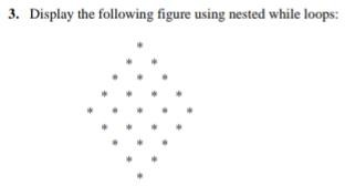 Solved 3. Display the following figure using nested while | Chegg.com