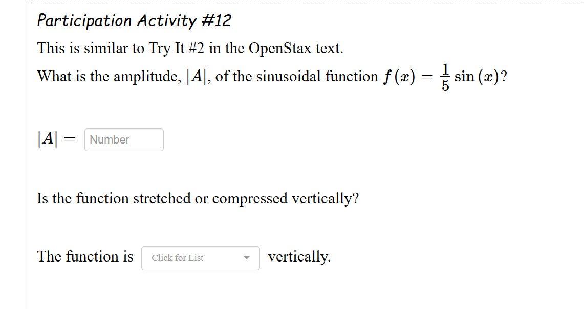 Solved Participation Activity #12This is similar to Try It | Chegg.com