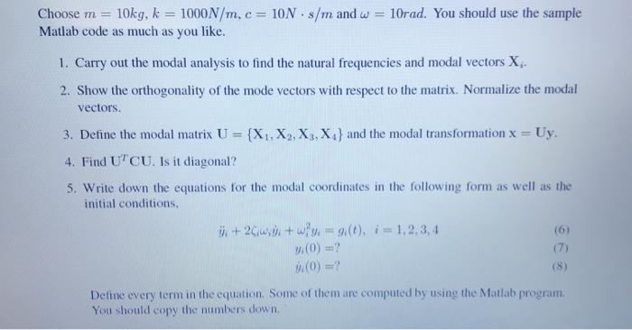 [50pt] Consider a multi-degree-of-freedom (MODF) | Chegg.com