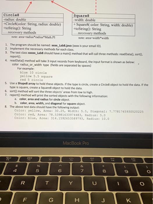 Solved CPS 2231 Lab Write a ONE Java program to implement | Chegg.com