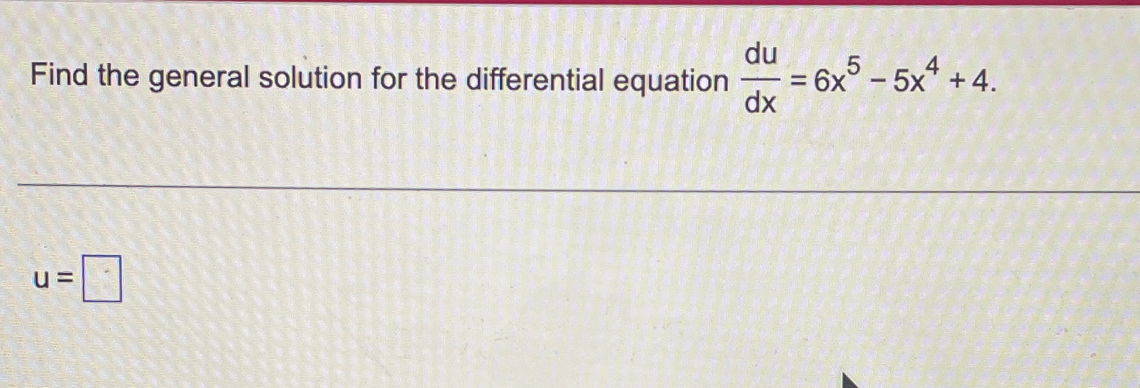 Solved Find the general solution for the differential | Chegg.com