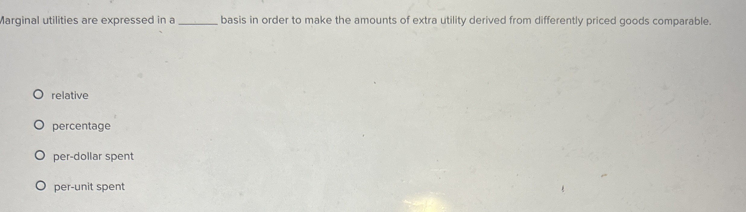 Solved Aarginal utilities are expressed in a q, ﻿basis in | Chegg.com