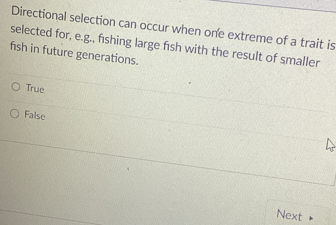 Solved Directional selection can occur when one extreme of a | Chegg.com