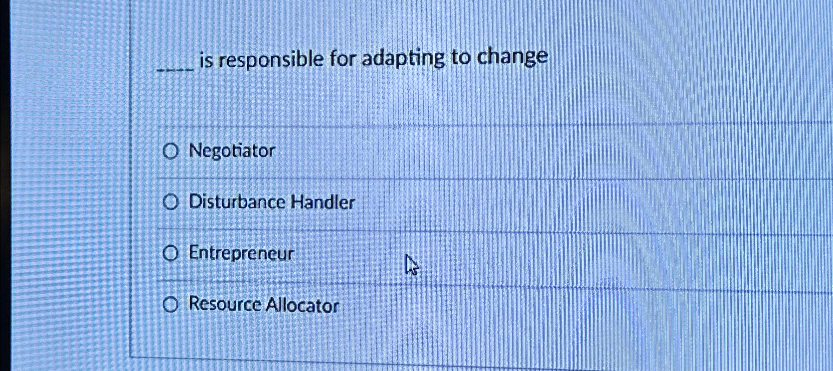 Solved is responsible for adapting to | Chegg.com