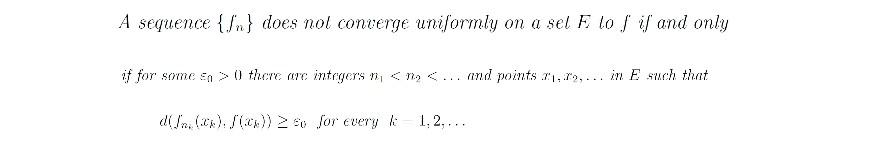 Solved A sequence {∫n} does nol converge uniformly on a sel | Chegg.com