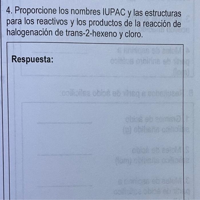 Solved Give the IUPAC names and structures for the reactants | Chegg.com