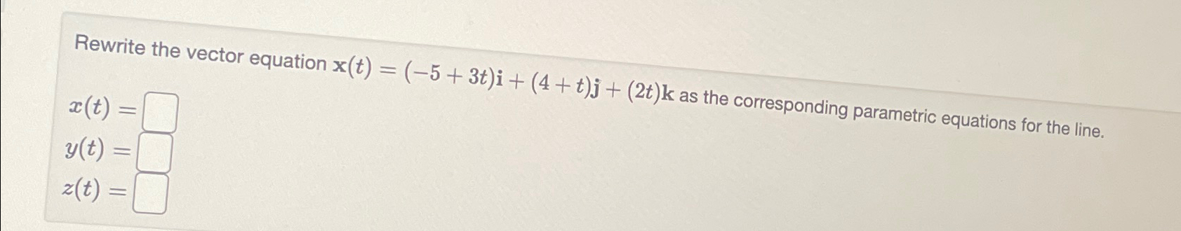 Solved Rewrite the vector equation | Chegg.com