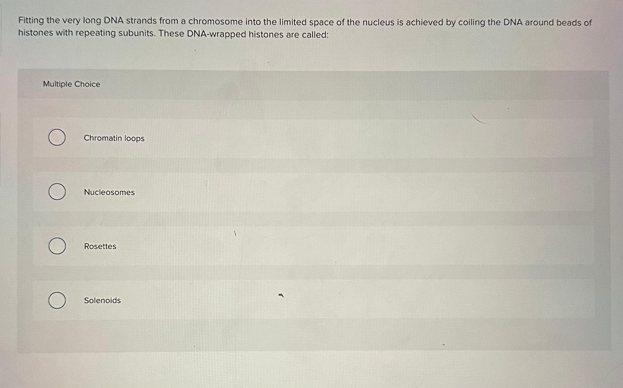 Solved Fitting the very long DNA strands from a chromosome | Chegg.com