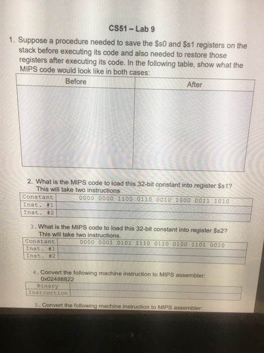 Cs51 Lab 9 1 Suppose A Procedure Needed To Save