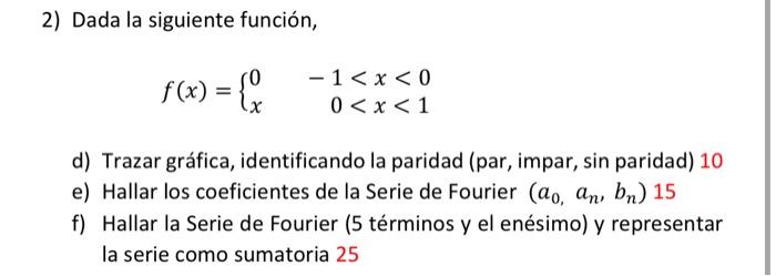 Solved D) Plot graph, identifying parity (pair, odd, no | Chegg.com
