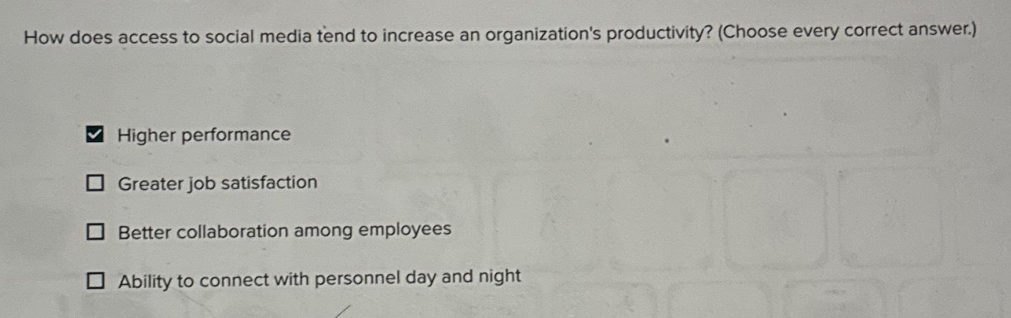 Solved How does access to social media tend to increase an | Chegg.com