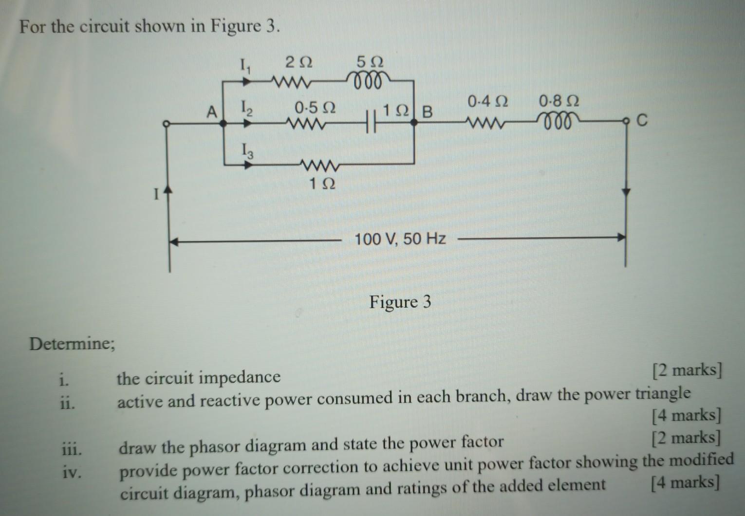 Solved For the circuit shown in Figure 3. 1 5 Ω 2 12 w 0-5 2 | Chegg.com
