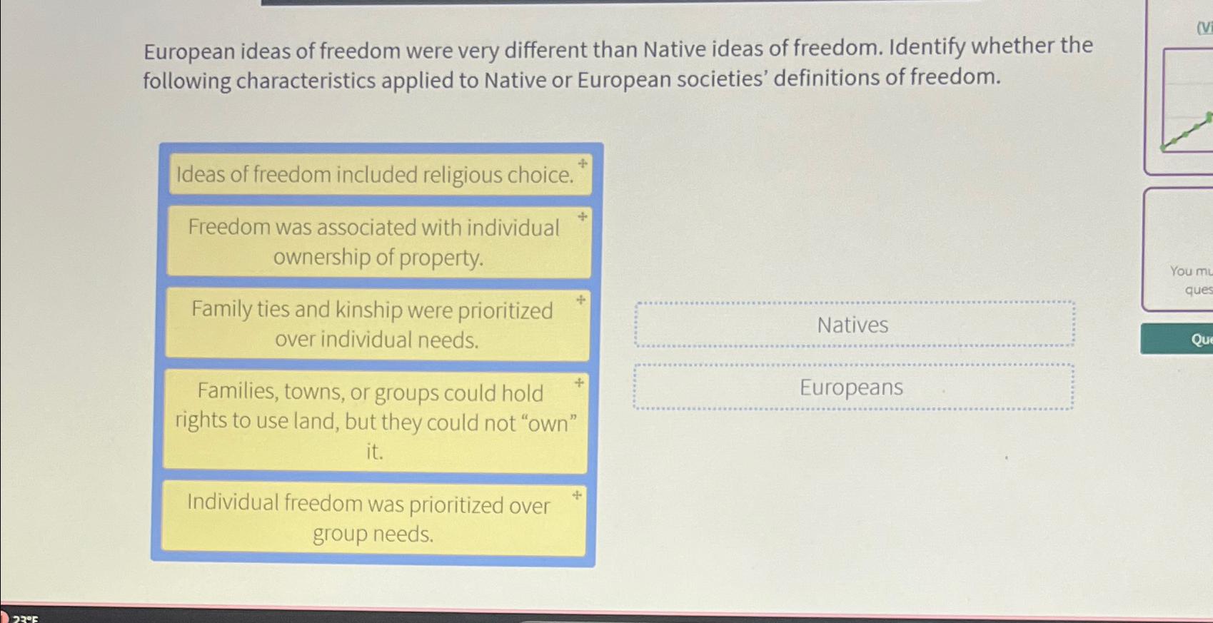Solved European ideas of freedom were very different than | Chegg.com