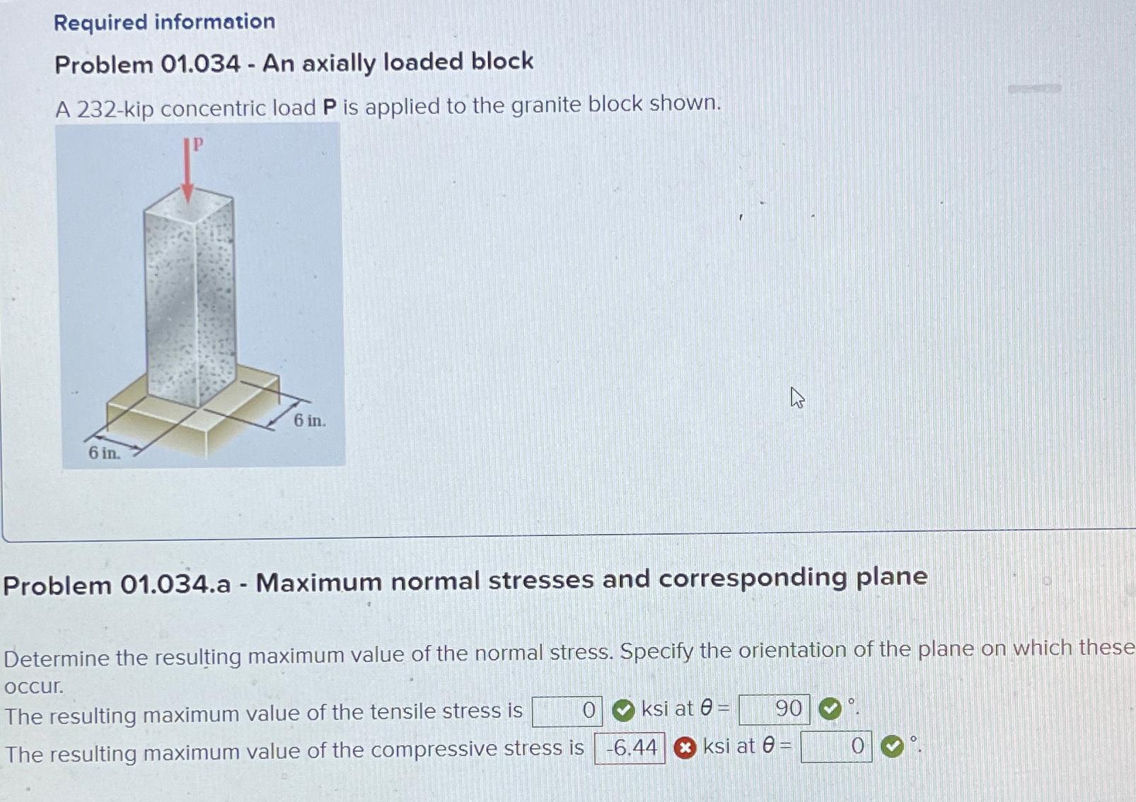 Solved Required informationProblem 01.034 - ﻿An axially | Chegg.com