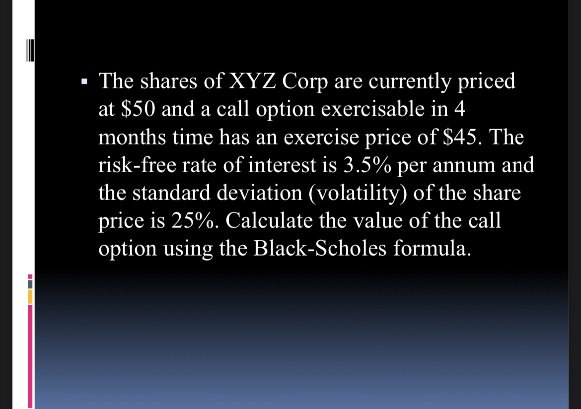 Solved The shares of XYZ Corp are currently priced at $50 | Chegg.com