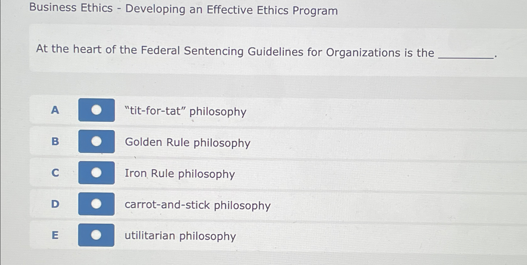 Solved Business Ethics - ﻿Developing an Effective Ethics | Chegg.com
