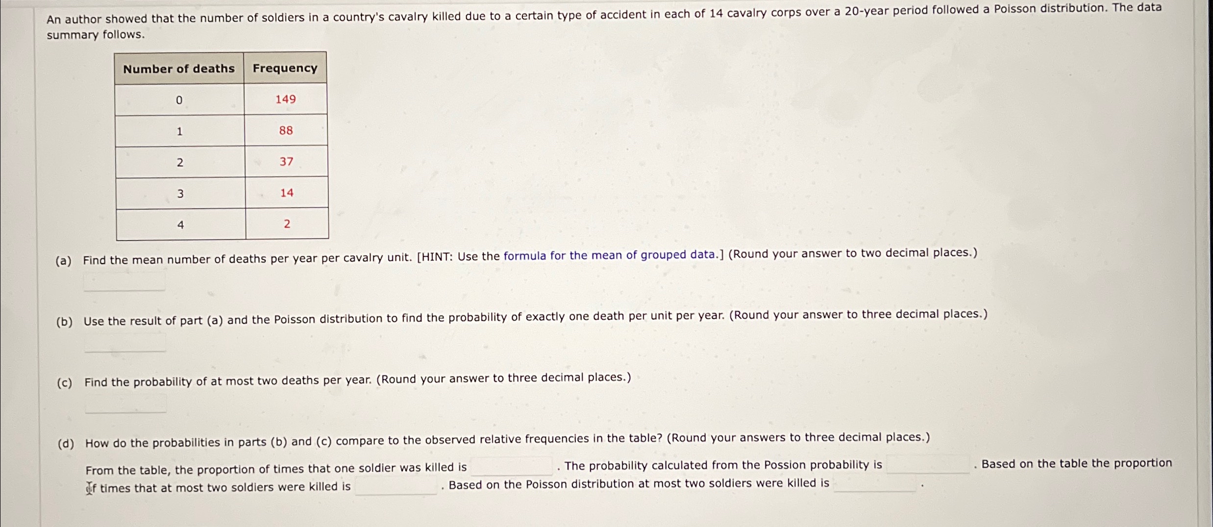Solved summary follows.\table[[Number of | Chegg.com