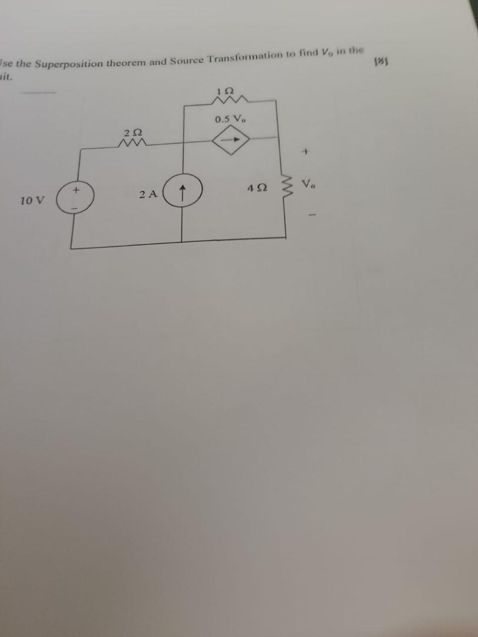 Solved Ise The Superposition Theorem And Source