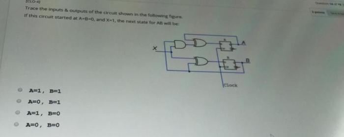 Solved Trace the inputs & outputs of the circut shown in the | Chegg.com