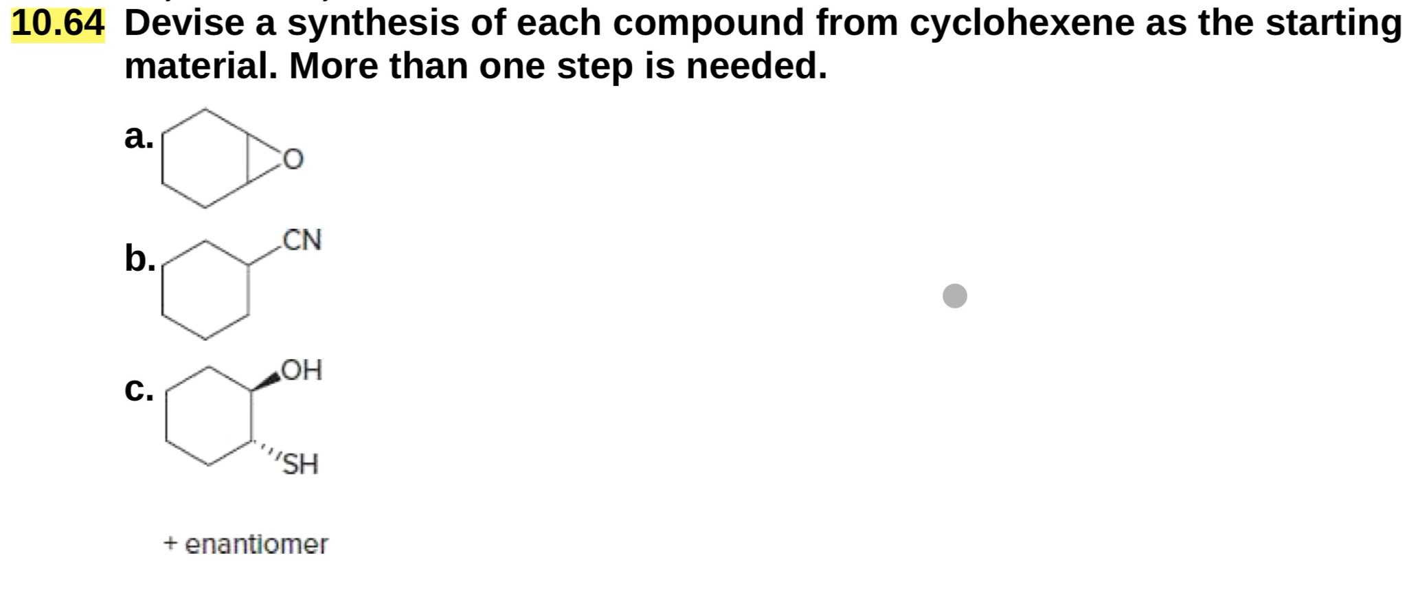 Solved 10.64 ﻿Devise a synthesis of each compound from | Chegg.com