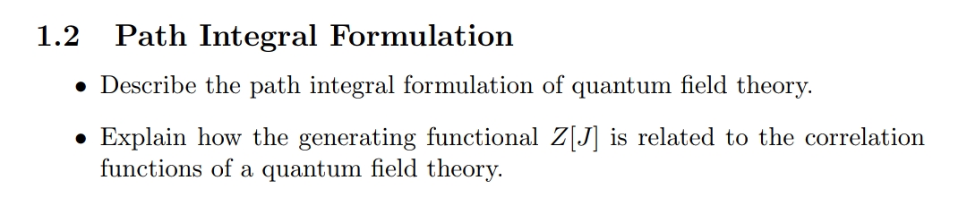 Solved 1.2 ﻿Path Integral FormulationDescribe the path | Chegg.com
