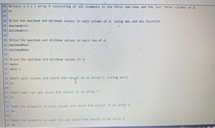 Solved Write a MATLAB program that will Type the following | Chegg.com