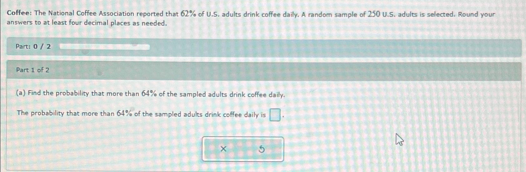 Solved Coffee: The National Coffee Association reported that | Chegg.com