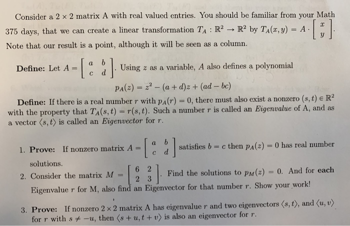 Solved unsure how to use these definitions to answer these | Chegg.com