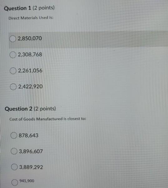 Solved Using the following information, answer the next 3 | Chegg.com