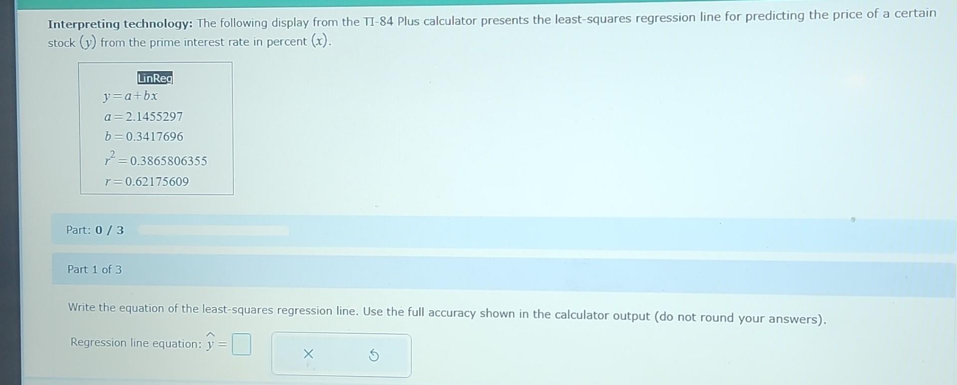 Solved Interpreting technology: The following display from | Chegg.com