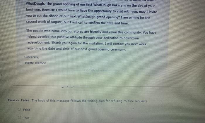 Solved 4. Refusing Typical Requests and Claims To determine | Chegg.com