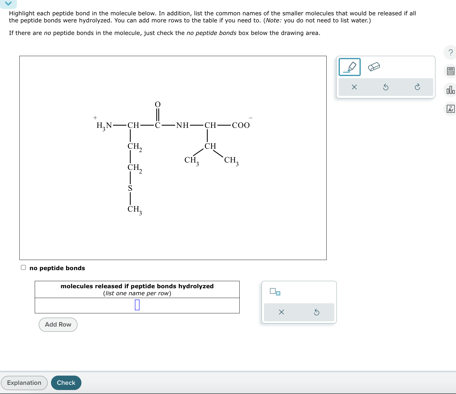 Solved Highlight each peptide bond in the molecule below. In | Chegg.com