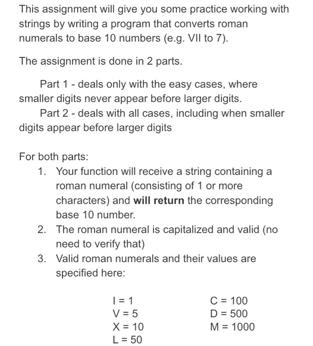 Solved This assignment will give you some practice working | Chegg.com