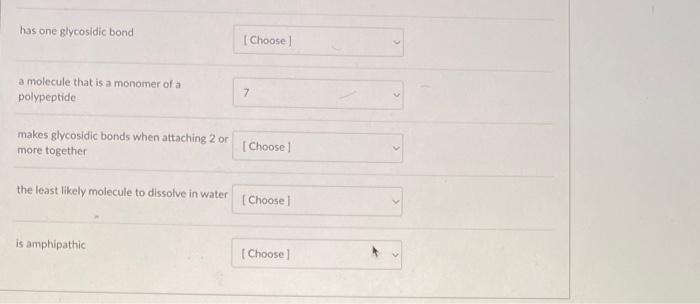 Solved The following question is based on the 15 molecules | Chegg.com