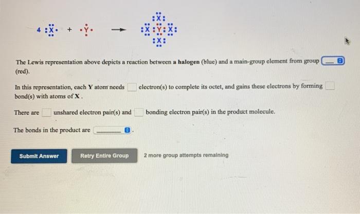 Solved The Lewis representation above depicts a reaction | Chegg.com