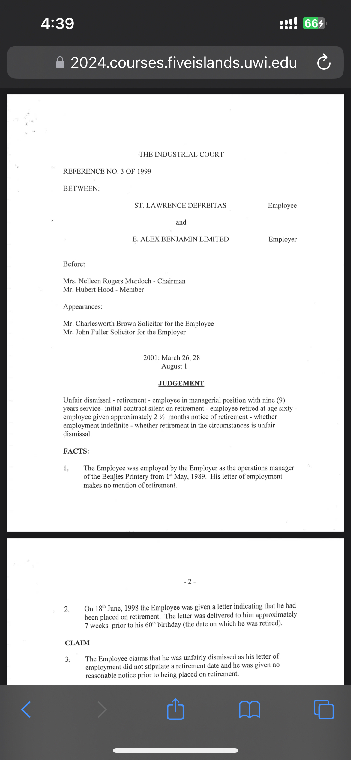 Solved 4:396642024.courses.fiveislands.uwi.eduTHE INDUSTRIAL | Chegg.com