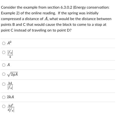 Consider the example from section 6.3.0.2 (Energy | Chegg.com