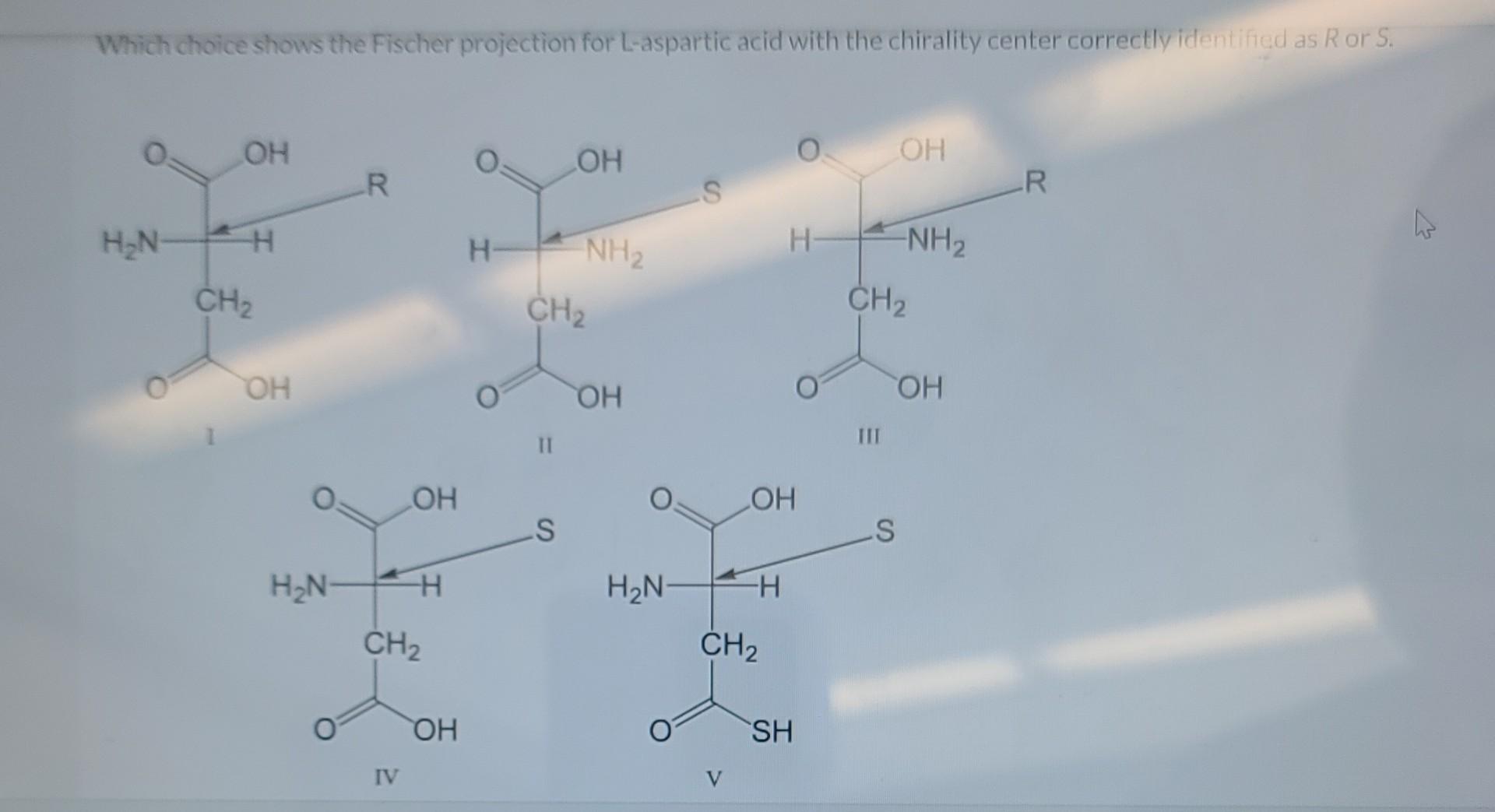 Solved Which choice shows the Fischer projection for | Chegg.com