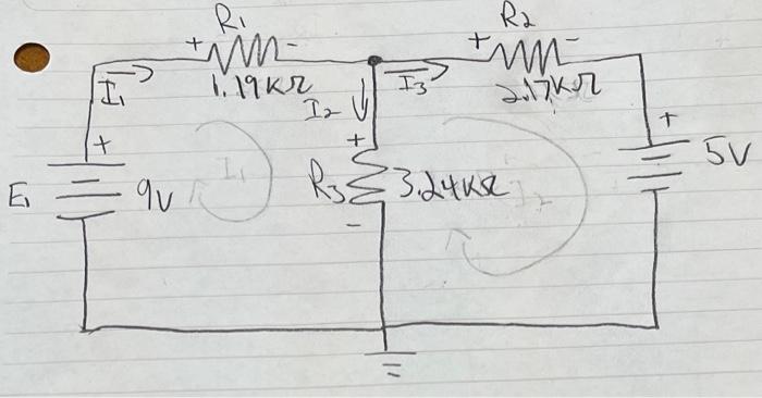 Solved Solve the circuit using branch-current analysis. | Chegg.com