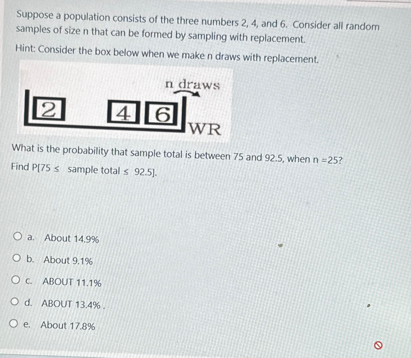 Solved Suppose a population consists of the three numbers | Chegg.com