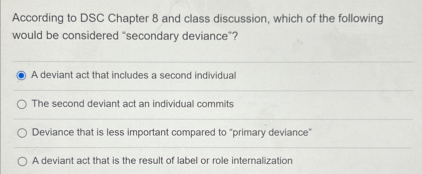 Solved According to DSC Chapter 8 ﻿and class discussion, | Chegg.com