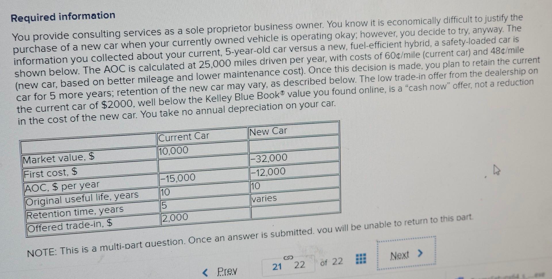 Solved For equipment that has a first cost of $18,000, the | Chegg.com