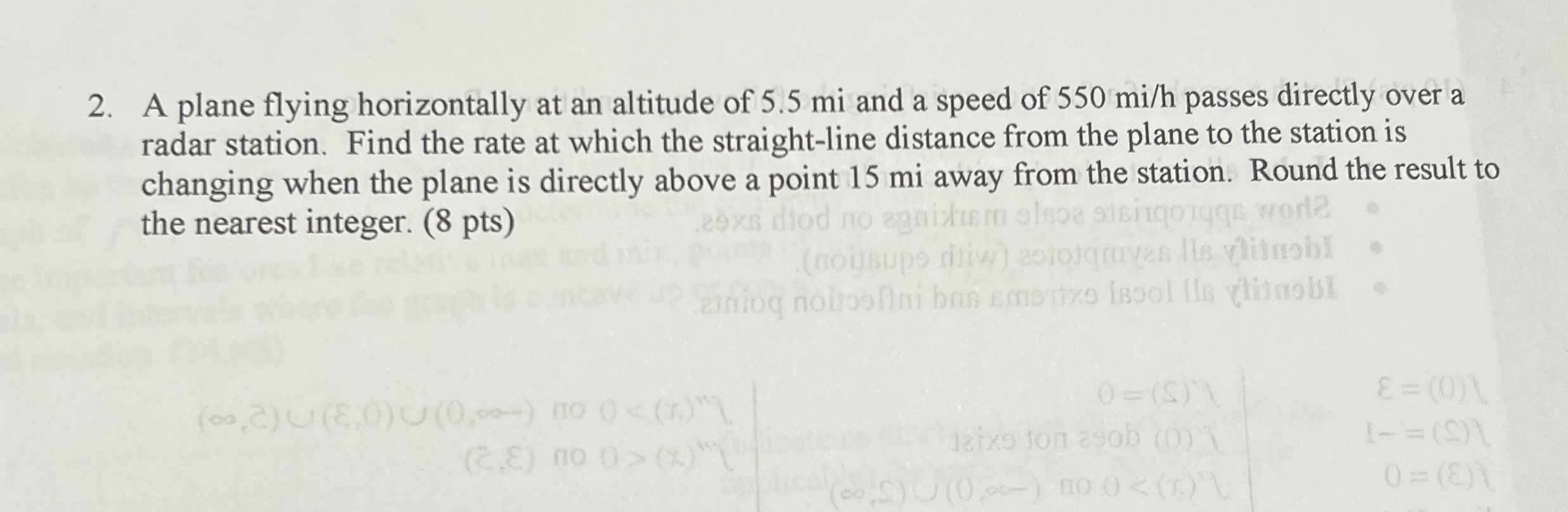 Solved by an EXPERT A plane flying horizontally at an altitude of 5.5 ﻿mi | Chegg.com