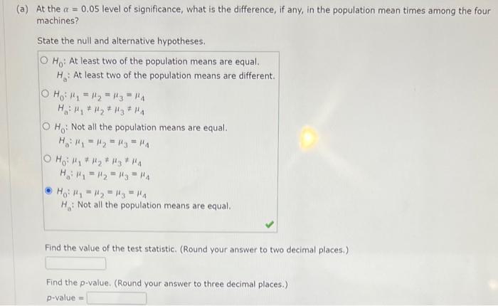 Solved To test for any significant difference in the number | Chegg.com