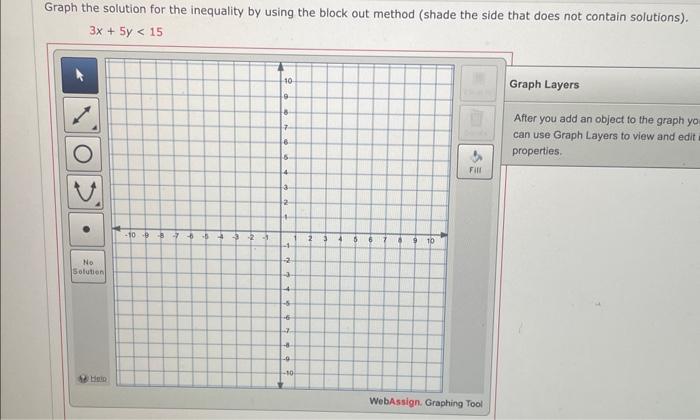Solved Graph the solution for the inequality by using the | Chegg.com
