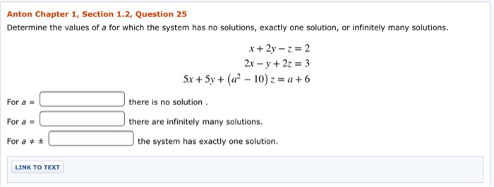 Solved Anton Chapter 1, Section 1.2, Question 25 Determine | Chegg.com
