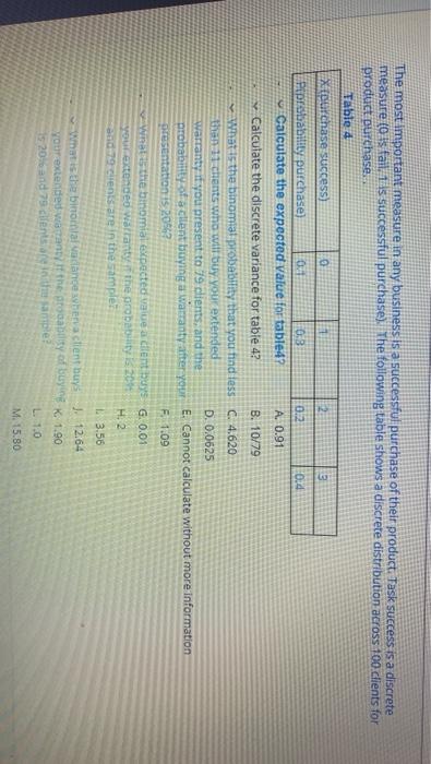 Solved 1 The most important measure in any business is a | Chegg.com